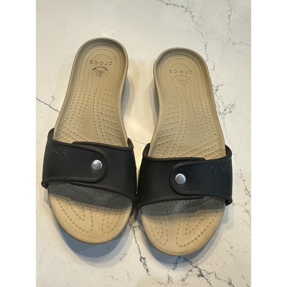 CROCS | Shoes | Womens Crocs Sandals Size 7 Open Toe Comfort Slip On ...